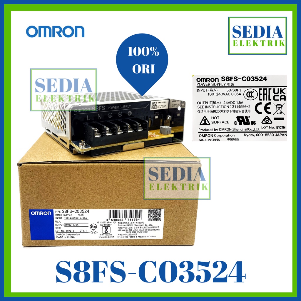Jual POWER SUPPLY OMRON S8FS-C03524J S8FS-C03524 S8FS C03524J S8FS C03524 | Shopee Indonesia