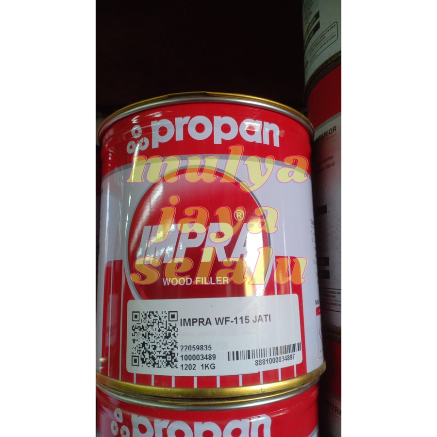 Jual DEMPUL KAYU IMPRA WOOD FILLER PROPAN JATI - WF115 (1kg) | Shopee ...