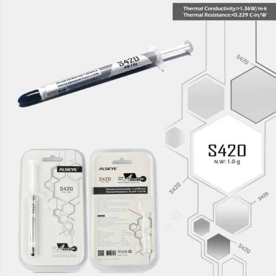 Jual PASTA PROCESSOR ALSEYE S-420 / THERMAL PASTE ALSEYE S420 | Shopee ...