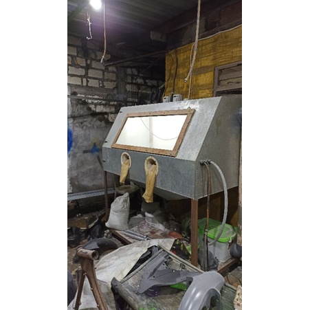 Jual CABINET MESIN SANDBLASTING/VAPOURBLASTING (JUMBO) 170cm x 150cm x ...