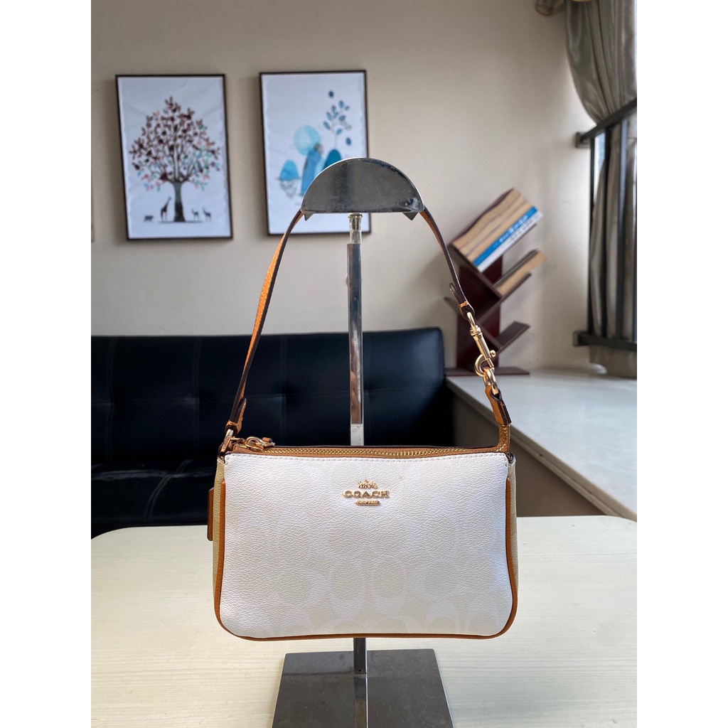 Jual Coach new CA444, the latest glacier white hemp bag, classic ...