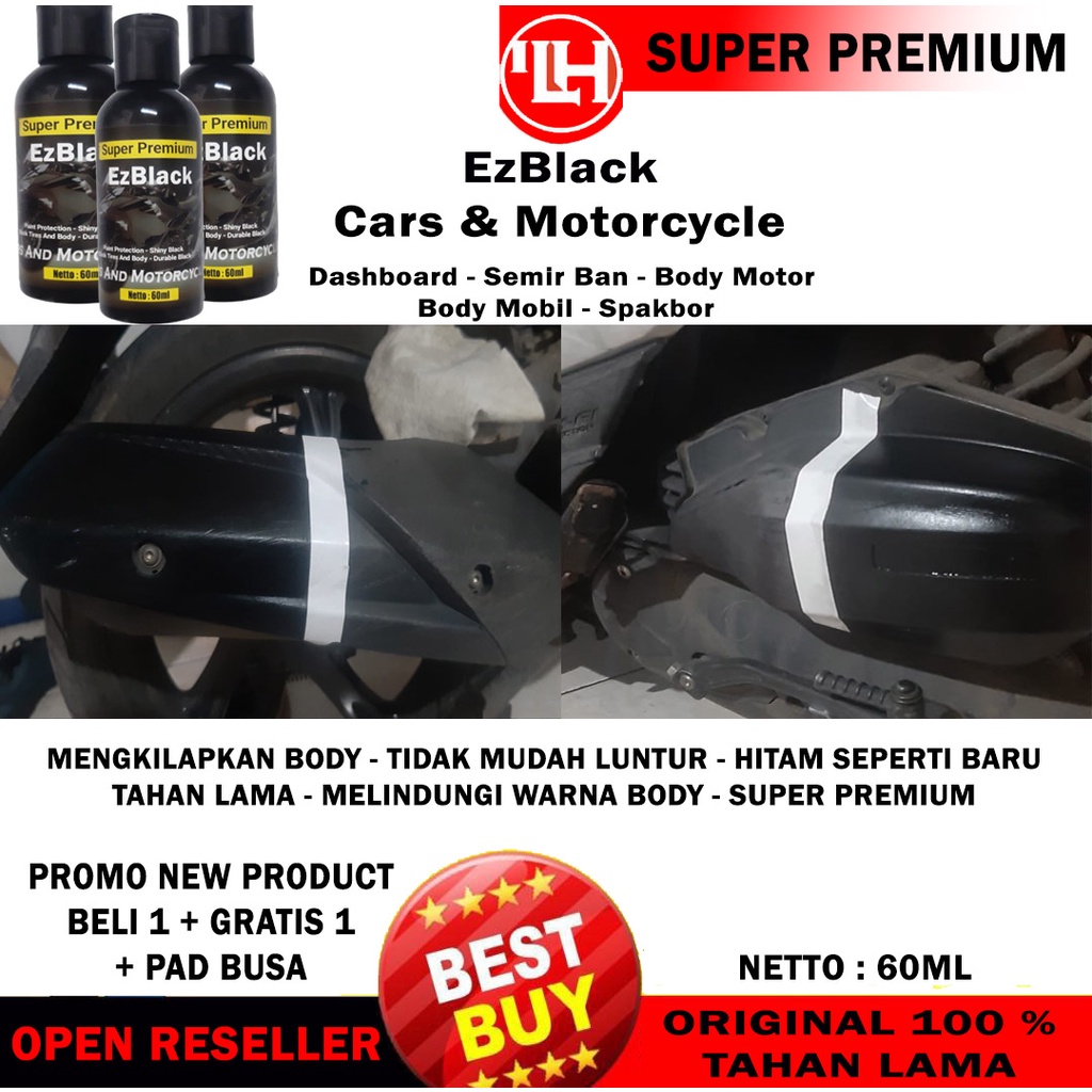 Jual Original 100% Penghitam Menghitamkan Semir Body Bodi Dashboard ...