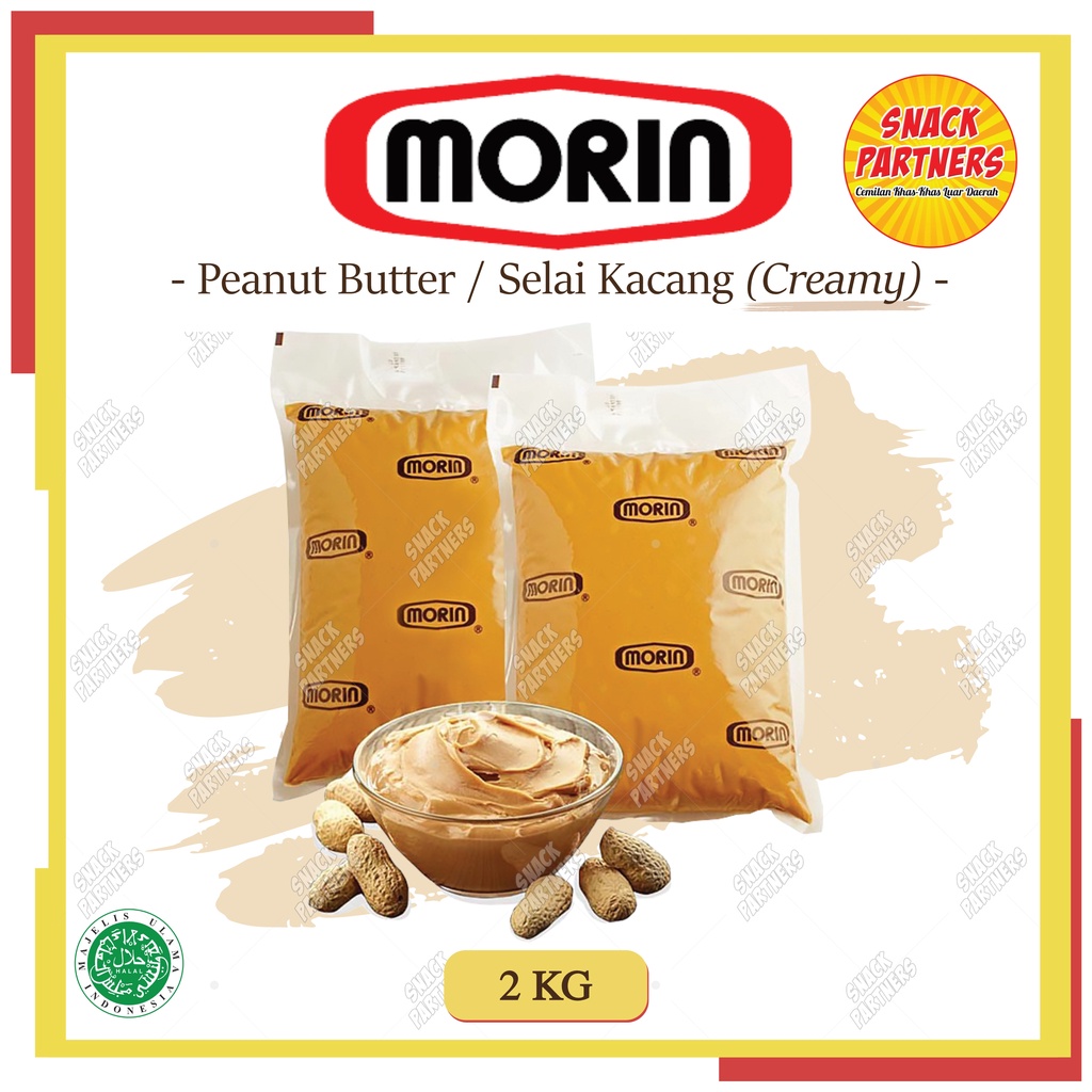 Jual Selai Kacang MORIN 2 KG / Repack 1 KG - Saus Pasta Kacang / Peanut ...