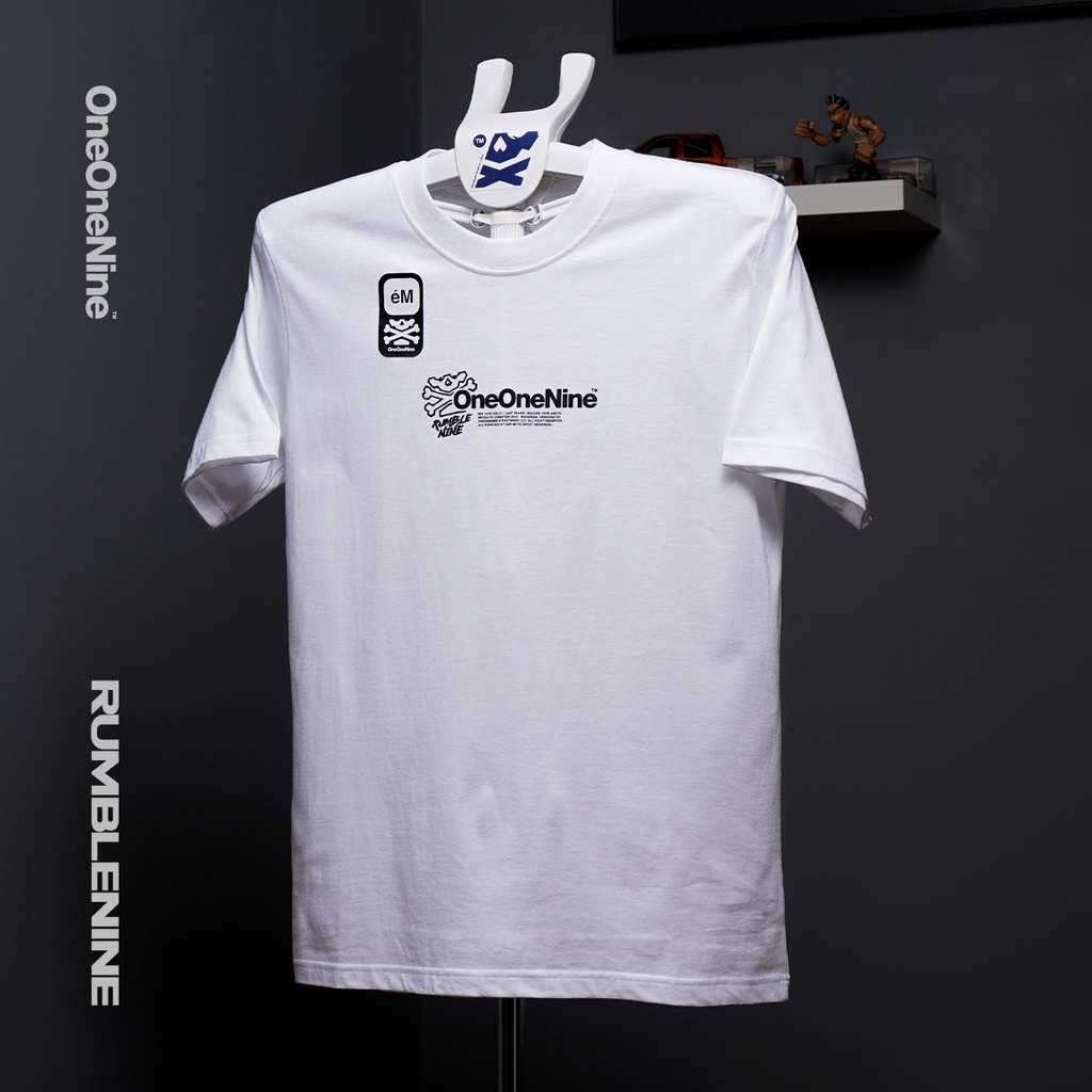 Jual KSR ONEONENINE - T-SHIRT RUMBLE NINE WHITE SERIES | Shopee Indonesia