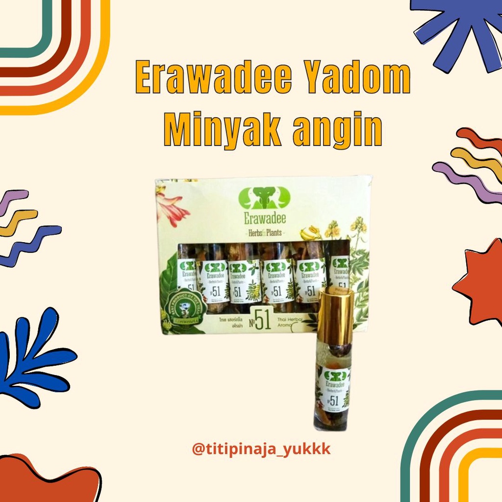 Jual Minyak Angin Erawadee 51 Bangkok Thailand | Shopee Indonesia