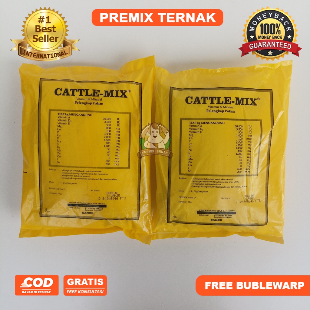 Jual PREMIX CATTLE MIX 1 KG - PREMIX Penggemuk Sapi Kambing Hewan ... Jual PREMIX CATTLE MIX 1 KG - PREMIX Penggemuk Sapi Kambing Hewan ...