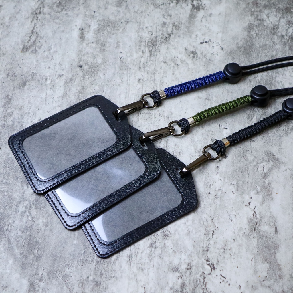Jual Lanyard ID Card Holder Tali Gantungan Name Tag Pengait Besi Logam ...