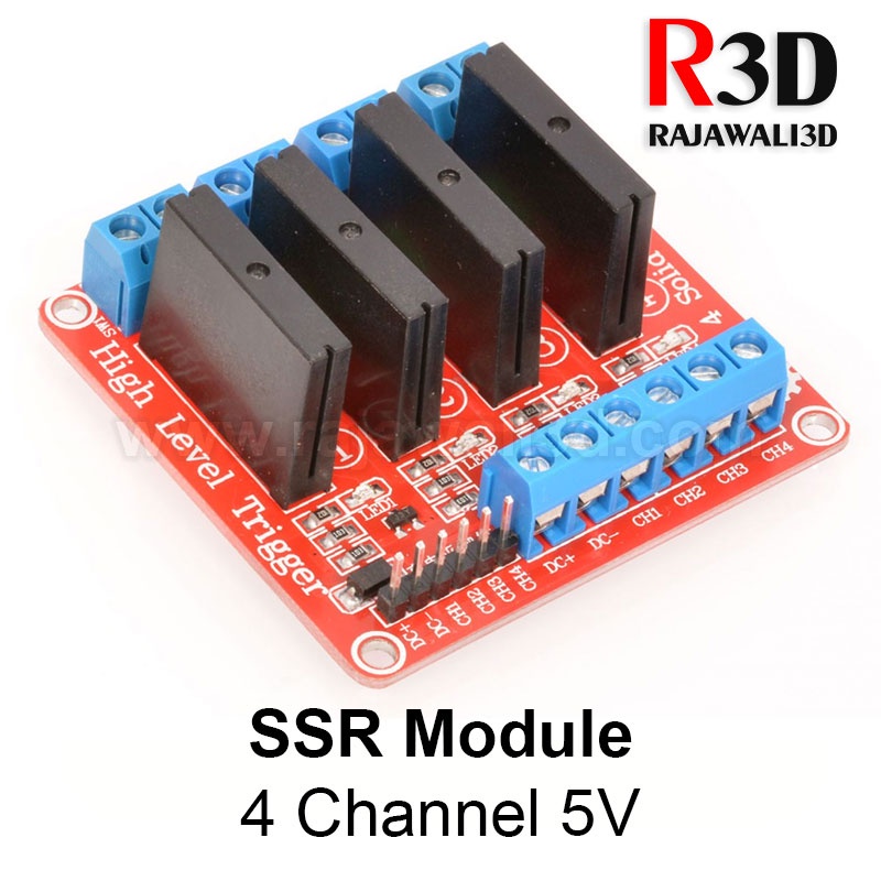 Jual SSR Solid State Relay Module 4 Channel 5V DC Low Level Trigger | Shopee Indonesia