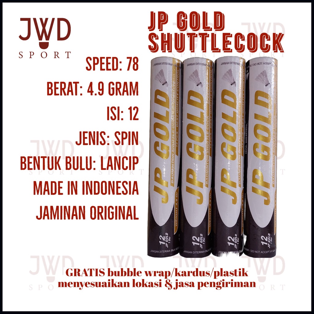 Jual Shuttlecock JPTOP JPGOLD JPPRO Original Isi 12 Per Slop Kok ...