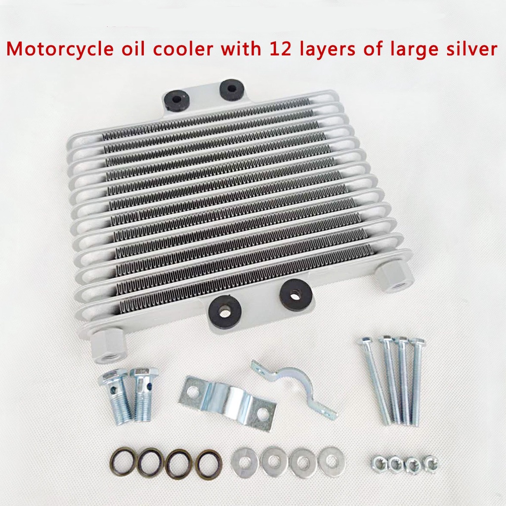 Jual Aluminum 125ml Engine Oil Cooler Cooling Radiator for 125CC-250CC ...