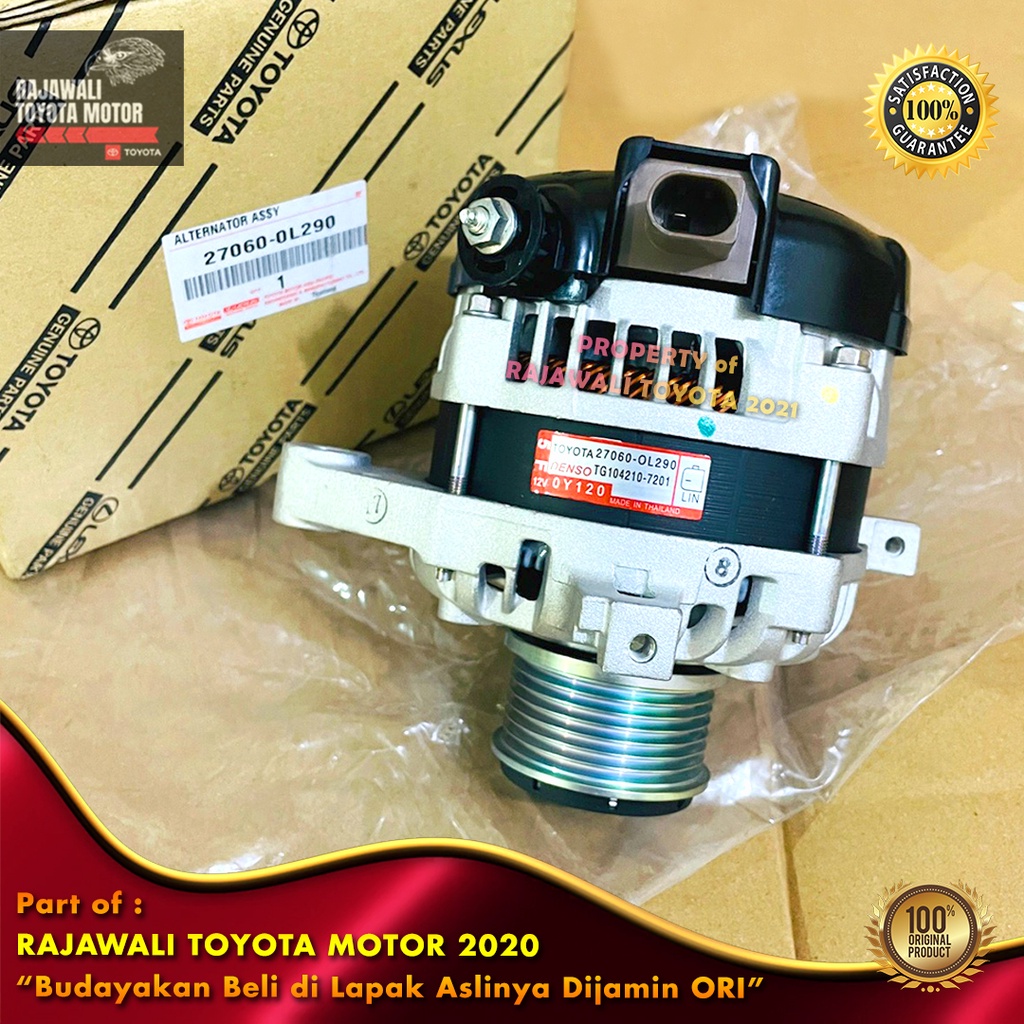 Jual Dinamo Alternator Innova Reborn, Fortuner VRZ & Hilux 2015-2023 ...