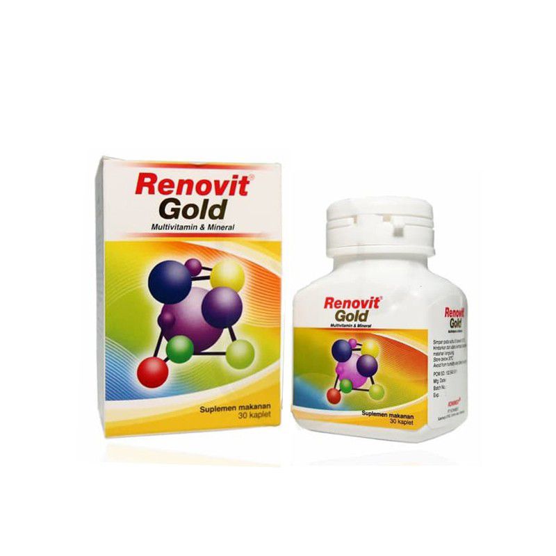 Jual Renovit Multivitamin & Mineral Botol 30 Kandungan Lengkap untuk ...