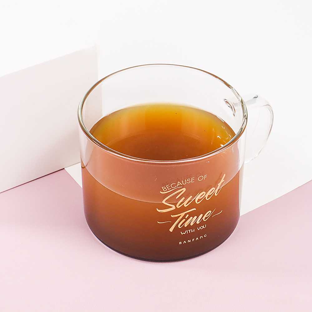 Jual Gelas Kopi Gelas Kafe Aesthetic Desain Sweet Time 475ml | Shopee ...