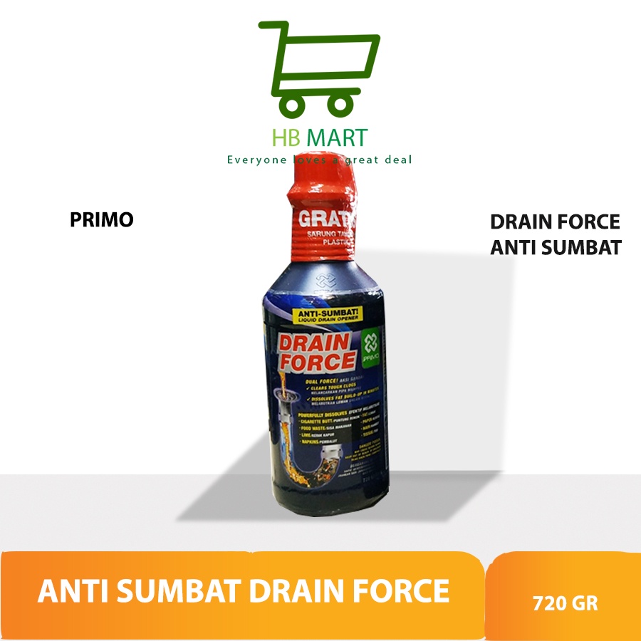 Jual Anti Sumbat Obat Mampet PRIMO DRAIN FORCE 720 gram SALURAN AIR ...