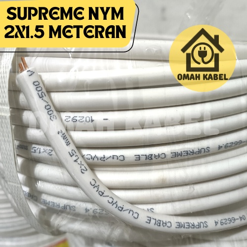 Jual SUPREME KABEL LISTRIK NYM 2X1.5 METERAN | Shopee Indonesia