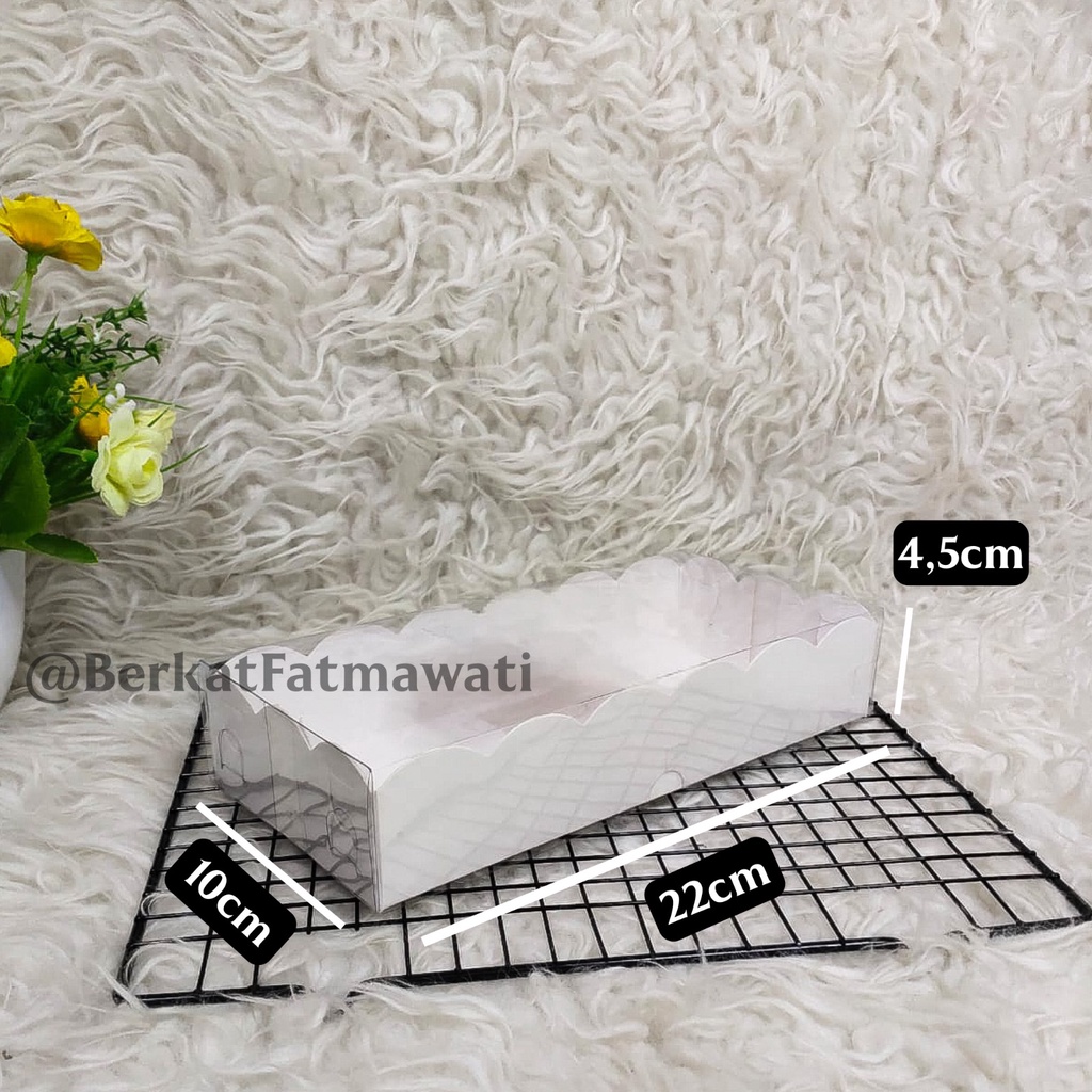Jual BOX MIKA PUTIH / BOX MIKA PERSEGI PANJANG UK. 22 X 10 X 4,5 CM ...
