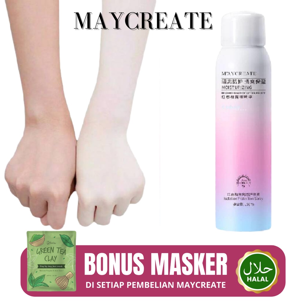 Jual 𝗠𝗔𝗬𝗖𝗥𝗘𝗔𝗧𝗘 Spray Pemutih Kulit Seluruh Tubuh 150 ml ORIGINAL ...