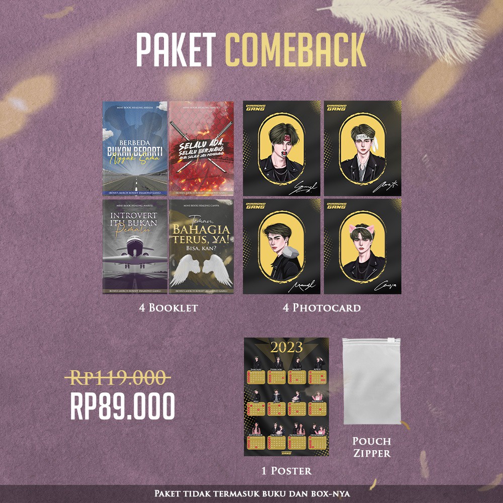Jual PRE ORDER Buku Bacaan Novel | Diamond Gang Universe PAKET COMEBACK ...