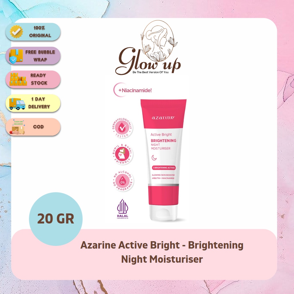 Jual Azarine Active Bright - Brightening Night Moisturiser 20gr ...