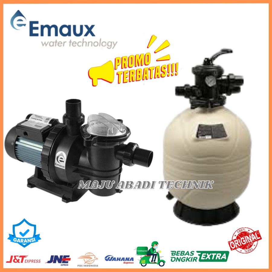 Jual Paket Mesin Pompa Air Kolam Renang 1HP Emaux SB10 + Sand Filter ...