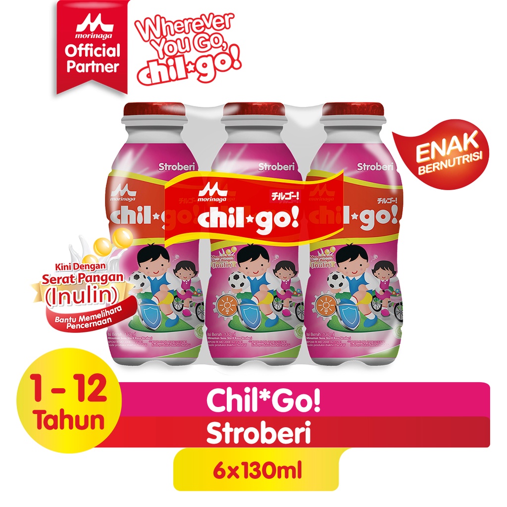 Jual Morinaga Chil Go Strawberry 6x140ml | Shopee Indonesia