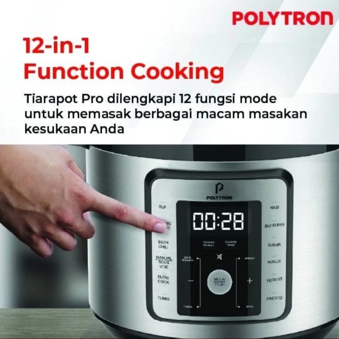 Jual POLYTRON TIARA POT PRO SMART PRC 501 MULI COOKER PRC501 RICE ...