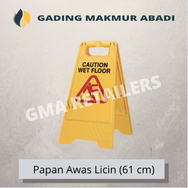 Jual .........] Caution Wet Floor Sign / Warning Sign / Papan Awas ...