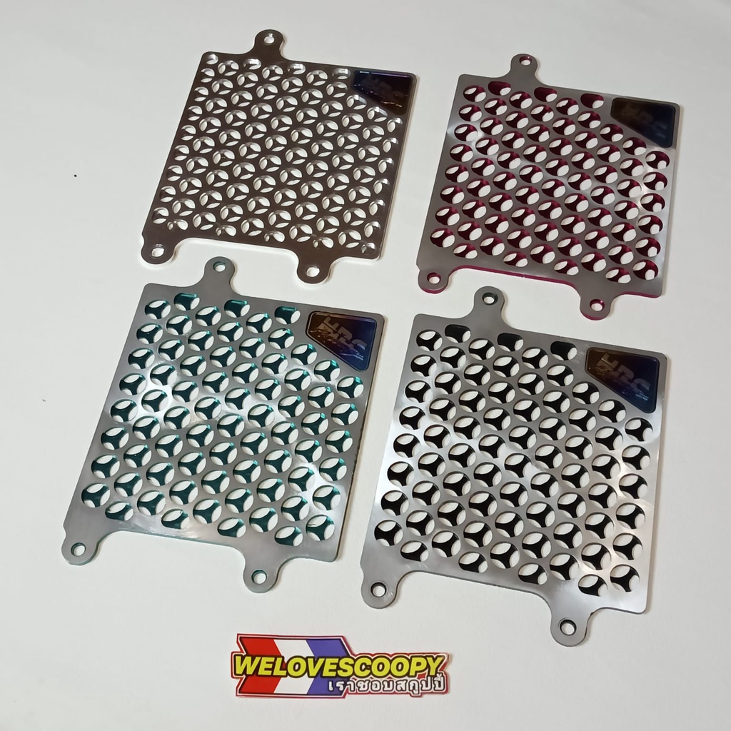 Jual COVER RADIATOR HRC ALUMUNIUM EMBLEN TITANIUM HONDA VARIO 125 150 ...