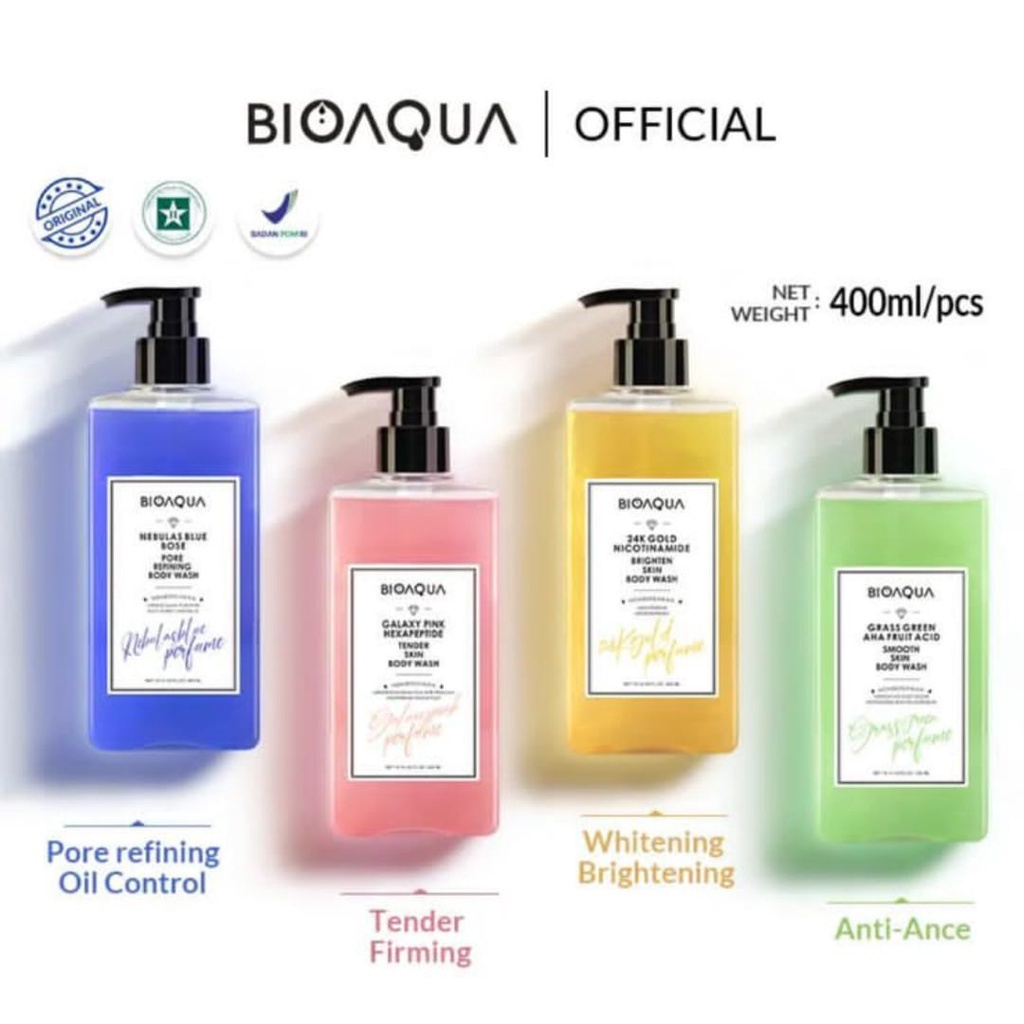 Jual BIOAQUA Body Wash Sabun Mandi Cair 400ml | Shopee Indonesia