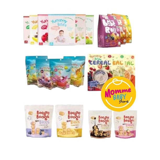 Jual Yummy Bites Snack Krekers Bayi Beberoll Bebe Roll Cereal Yogurt ...