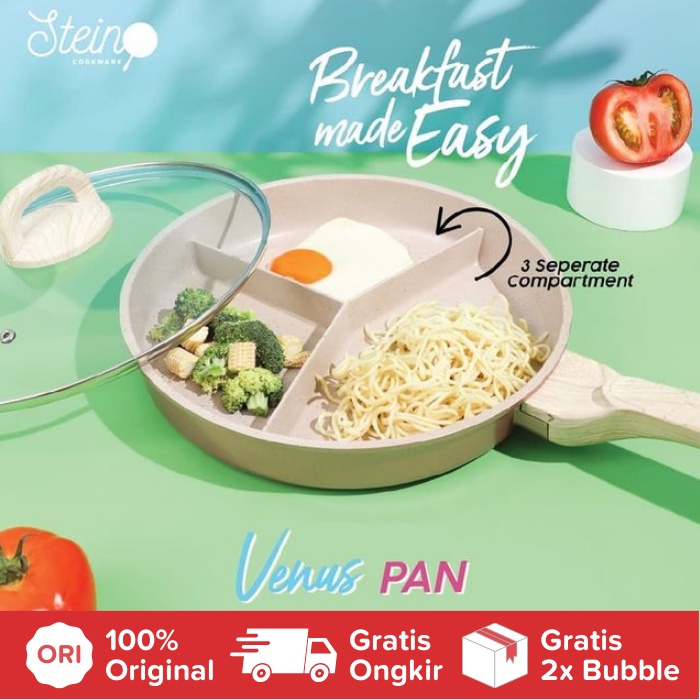 Jual STEIN Venus Pan Panci Sekat 3 Dividers Frypan 28 cm Steincookware ...