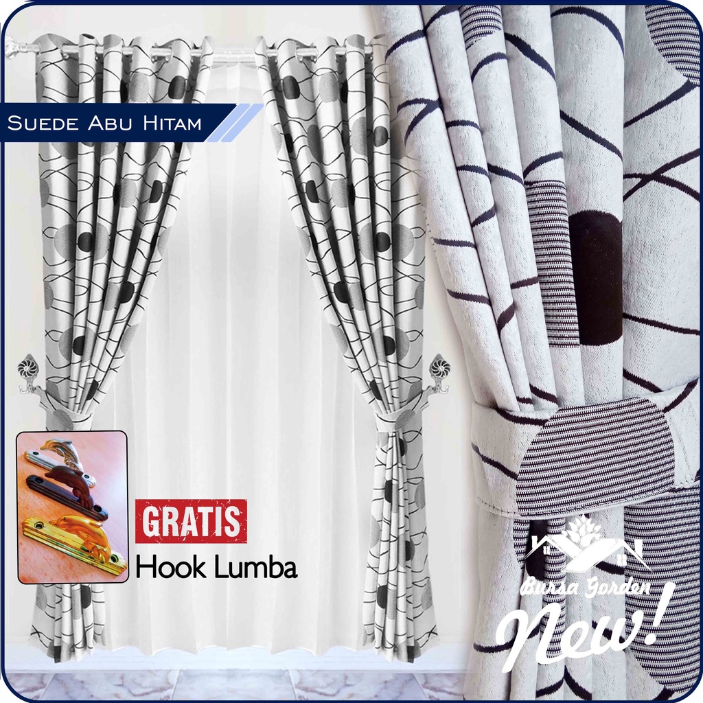 Jual Gorden Jendela Minimalis Hordeng Pintu Blackout Murah Tirain ...