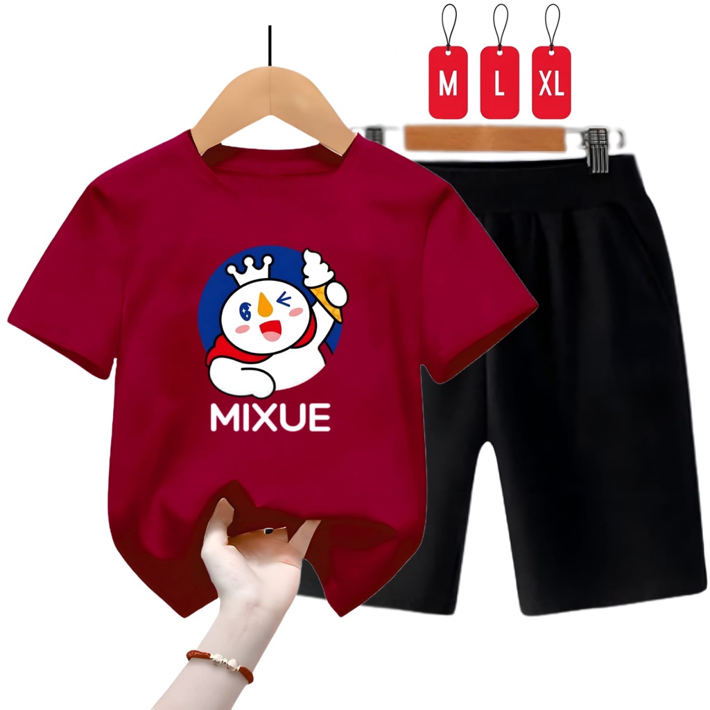 Jual Setelan Baju Kaos Anak Laki Dan Perempuan MIXUE/Kaos Setelan Anak ... Jual Setelan Baju Kaos Anak Laki Dan Perempuan MIXUE/Kaos Setelan Anak ...