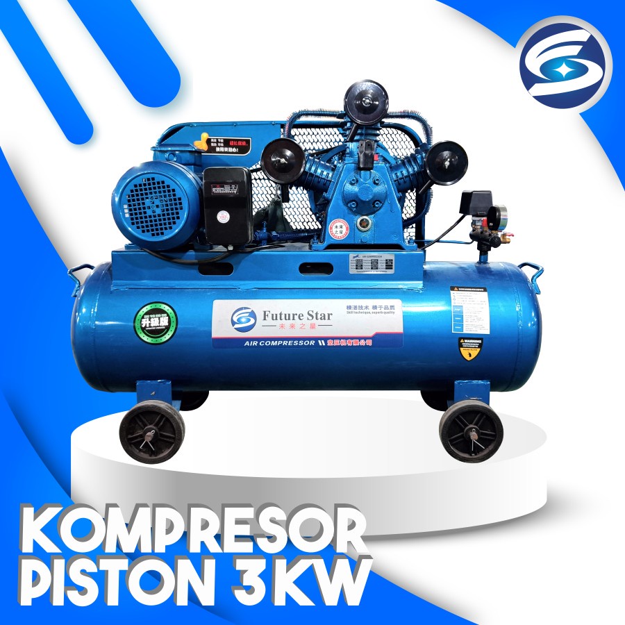 Jual 3 PISTON AIR COMPRESSOR KOMPRESOR ANGIN 4 HP KOMPRESOR LISTRIK W-0 ...