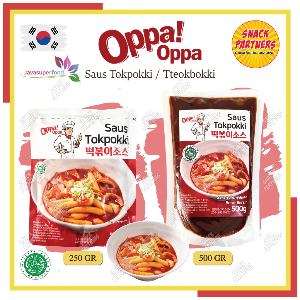 Jual OPPA! OPPA Saus Tokpokki / Tteokbokki Korean Rice Cake Sauce 250 / 500 GR - FROZEN FOOD ...