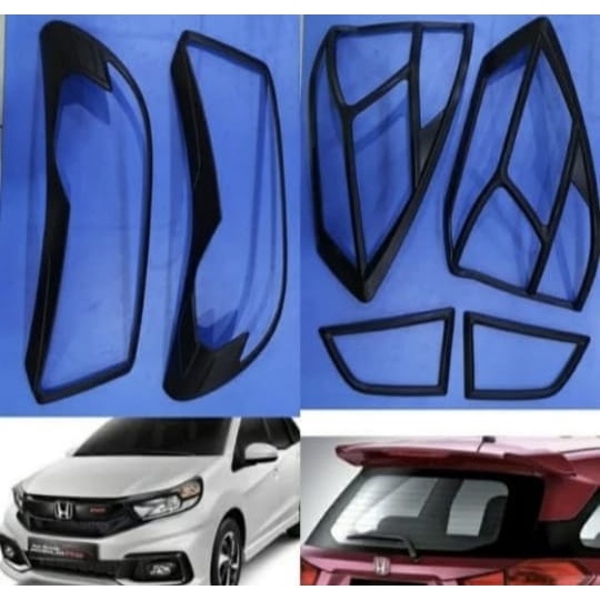 Jual Paket garnish depan belakang mobilio 2017 up hitam | Shopee Indonesia