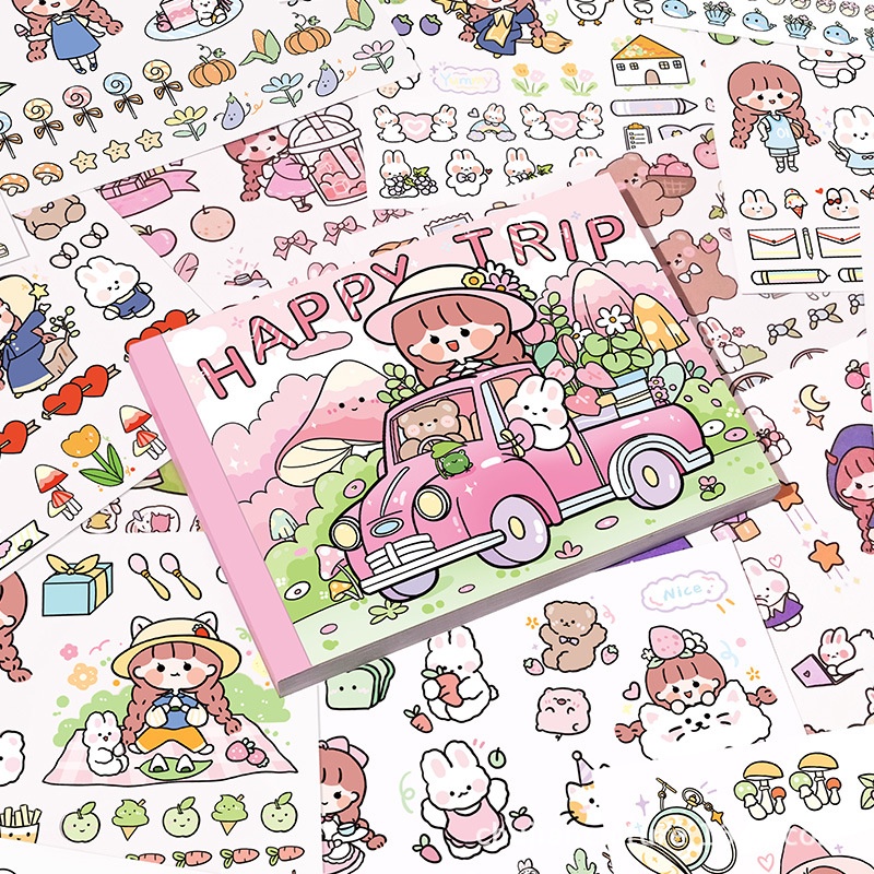 Jual 50 Lembar / Set Stiker Motif Kartun Lucu Untuk Dekorasi Buku ...