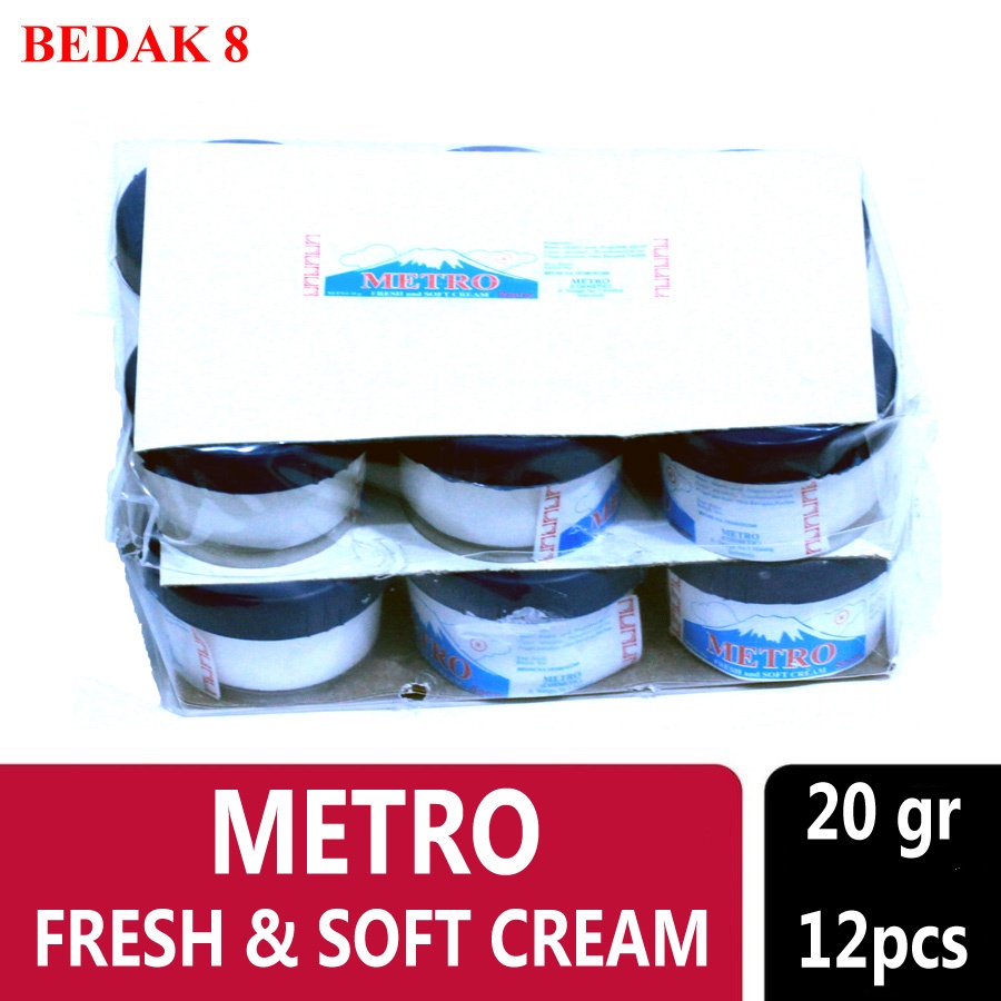Jual METRO Snow Fresh & Soft Cream 20 gr [1 pak/12 pcs] | Shopee Indonesia
