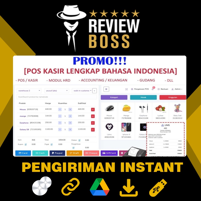Jual SOURCE CODE PROGRAM CASHIER POS IPOS HRD KEUANGAN LARAVEL SIAP ...