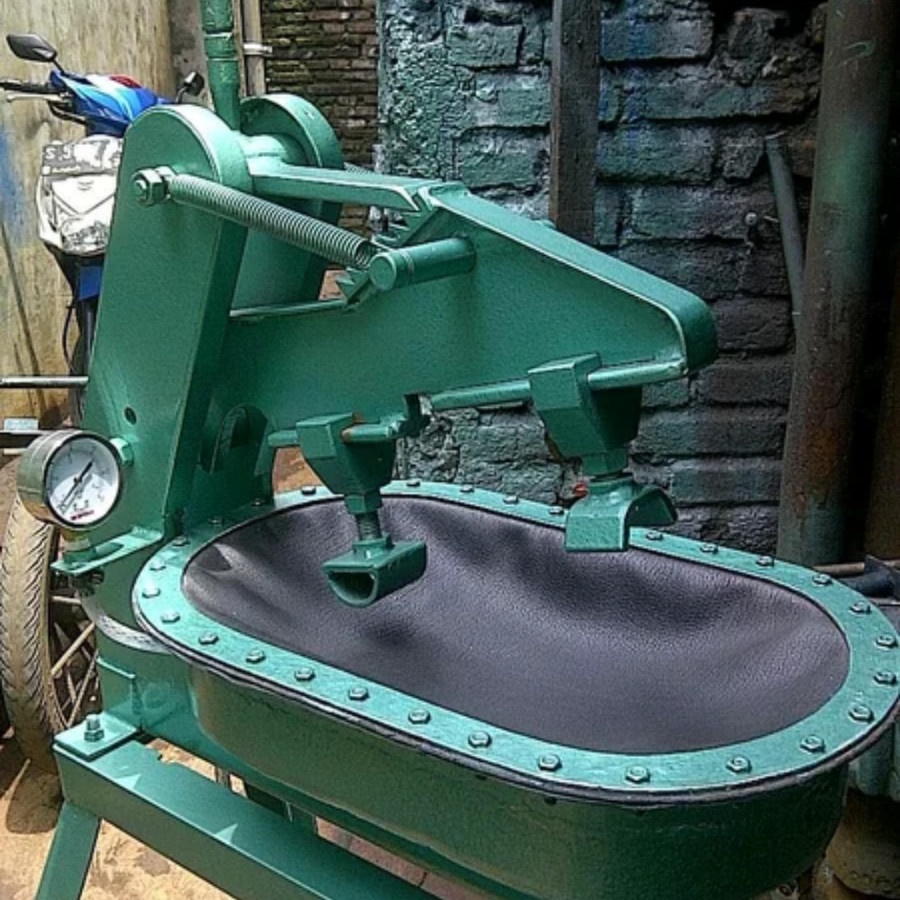 Jual mesin press sol sepatu tekanan angin tapak satu murah termurah ...