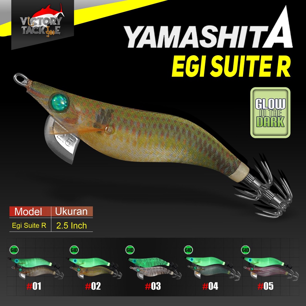 Jual YAMASHITA EGI SUTTE R SIZE 2.2 2.5 NC NATURAL COLOR UMPAN CUMI EGI ...