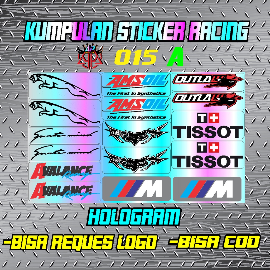 Jual JUAL STICKER LOGO RACING,STICKER RACING KEREN,STICKER RACING ISI ...