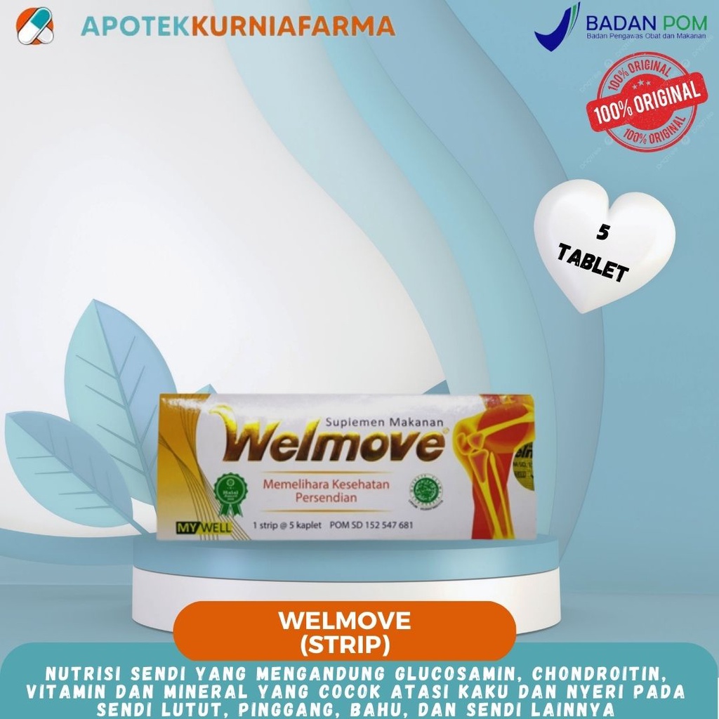 Jual WELMOVE VITAMIN KESEHATAN PERSENDIAN isi 5 Tablet | Shopee Indonesia