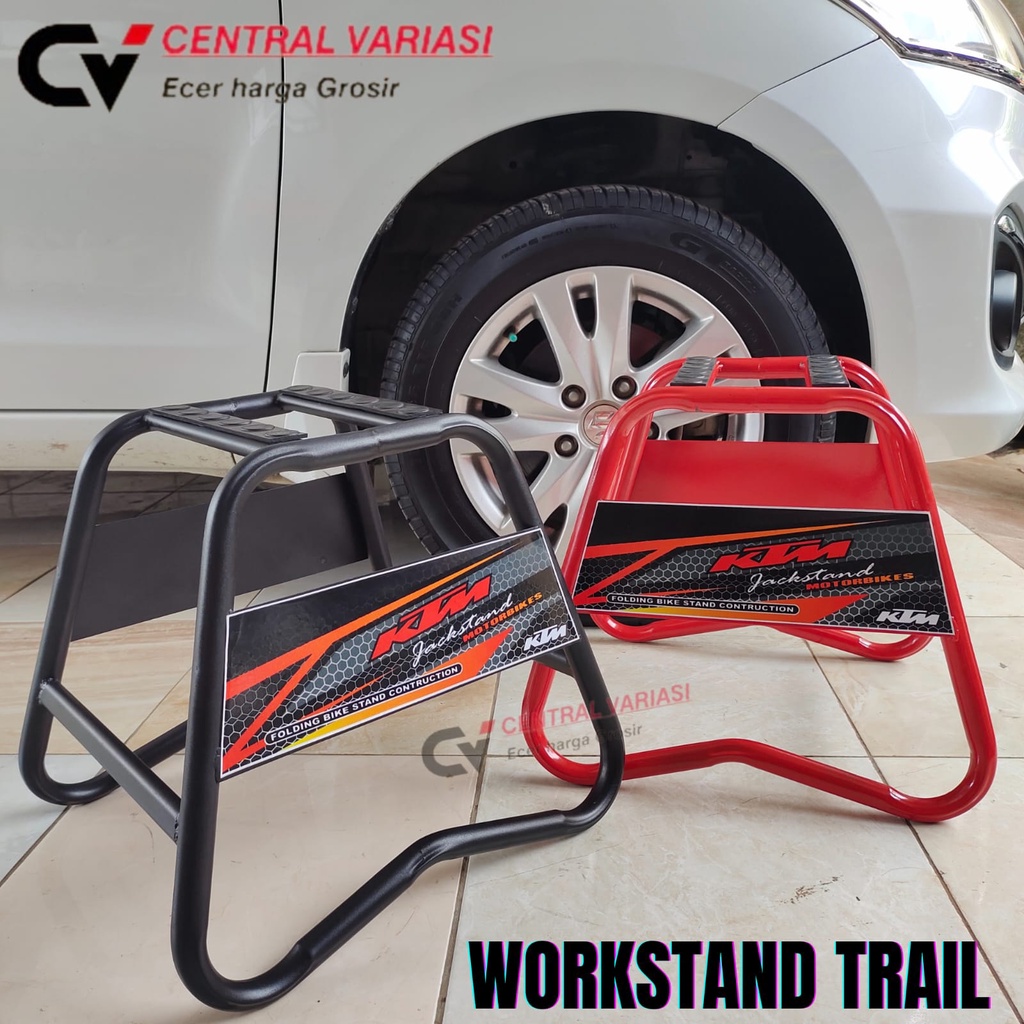 Jual WORKSTAND STANDAR TENGAH PADDOCK TRAIL PEDOK MOTOR TRAIL KLX D ...