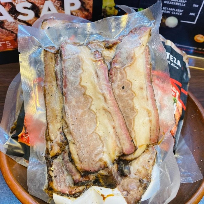 Jual Sei Sapi Asap Brisket Lengkap Dengan Sambal 250Gram Smoked Brisket ...