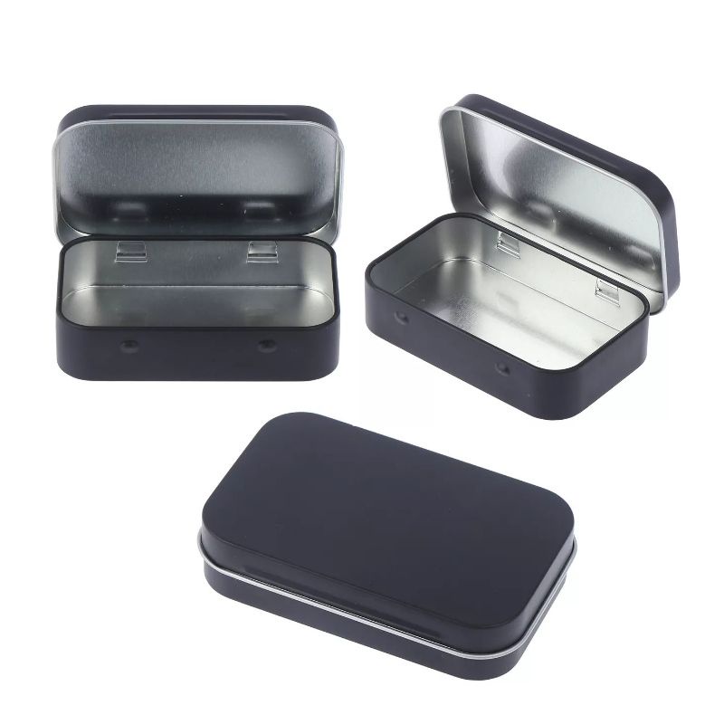 Jual box kotak kaleng kecil engsel mini tempat penyimpanan universal ...