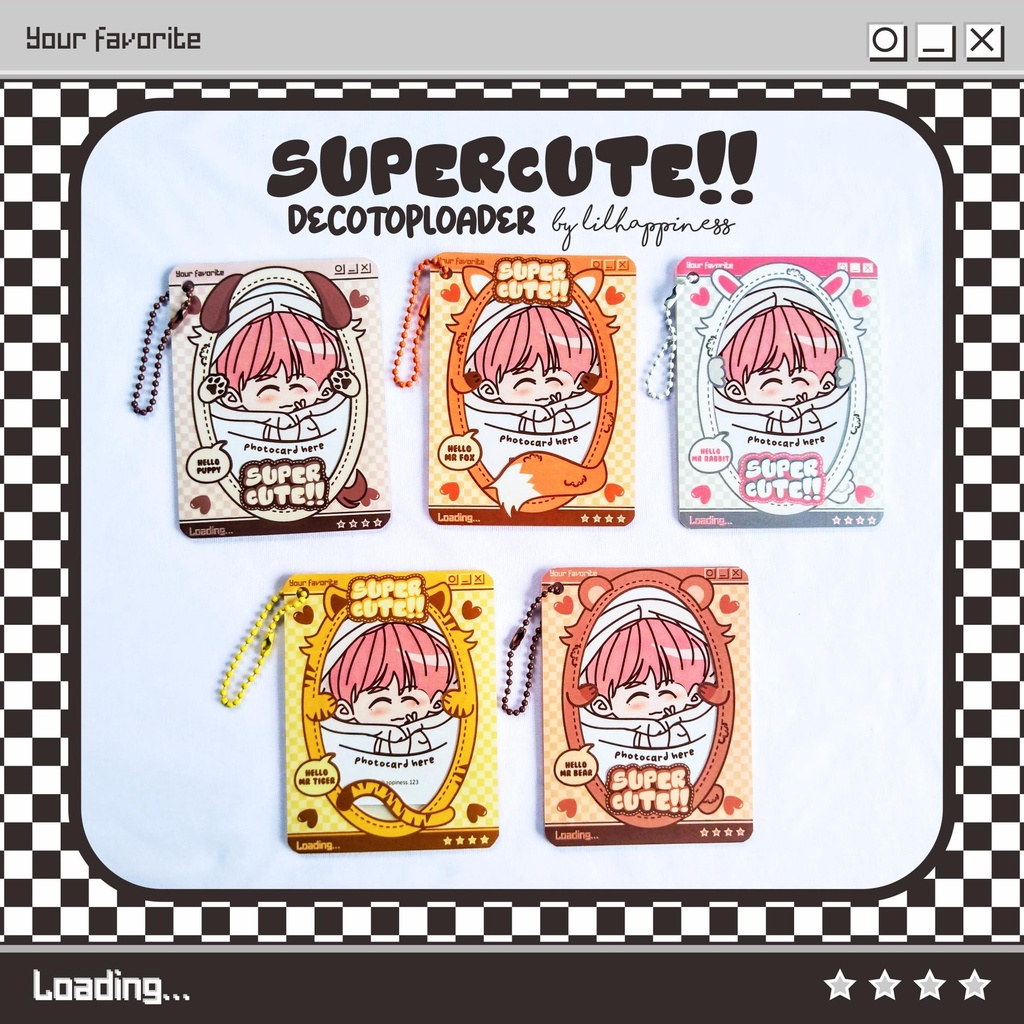 Jual SUPERCUTE!! TOPLOADER | DECO TOPLOADER BY LILHAPPINESS | TOPLOADER ...