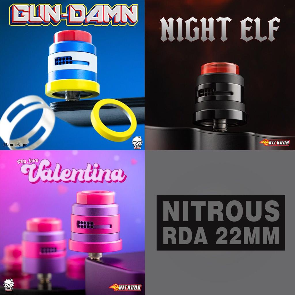 Jual NITROUS RDA DUAL CAP ONLY BY KOKO SARANG X DAMN VAPE AUTHEN ...