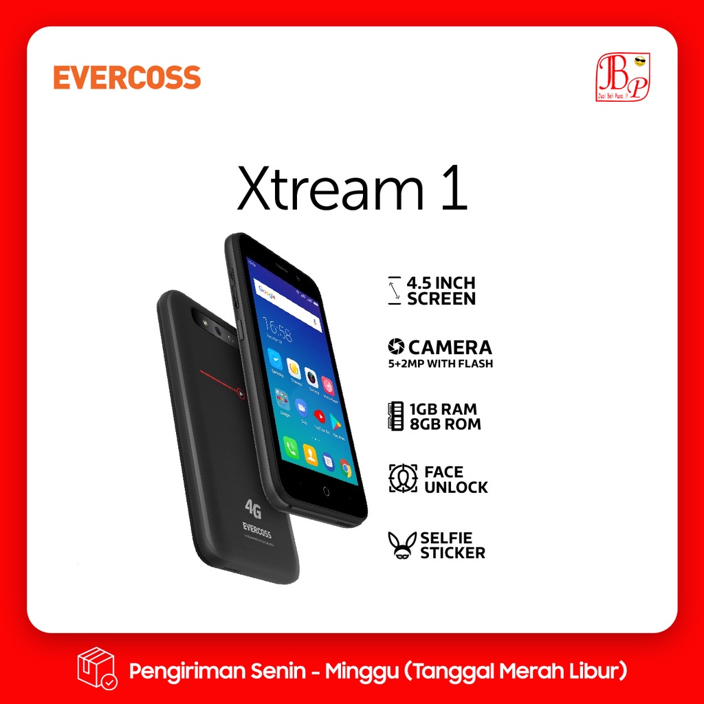 Jual RESMI - EVERCOSS XTREAM 1 - S45 1-8GB | Shopee Indonesia