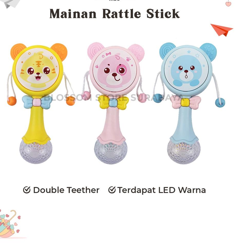 Jual PMA.23Fe23a– Teether Mainan Tongkat Genggam Rattle Balita Dengan ...
